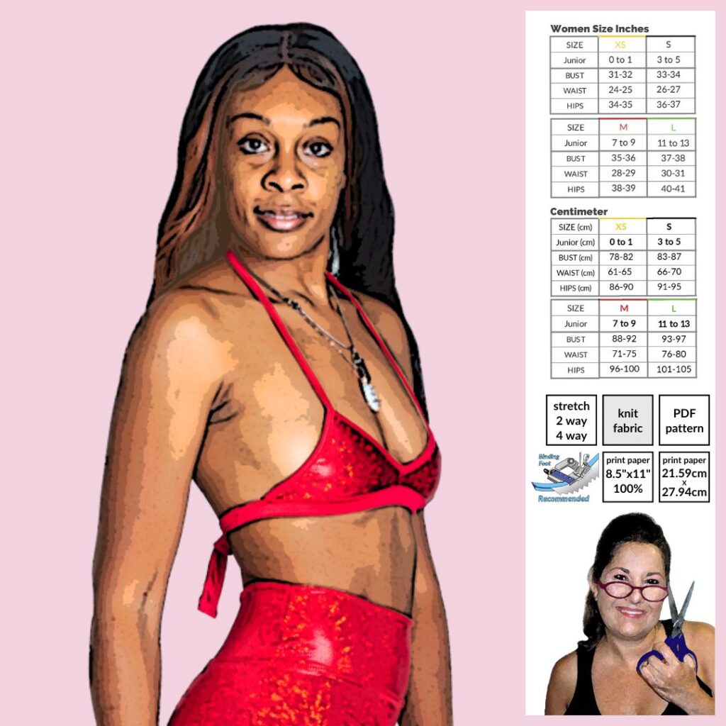 Mini Sweetheart Top Sewing Pattern - Sew Skimpy